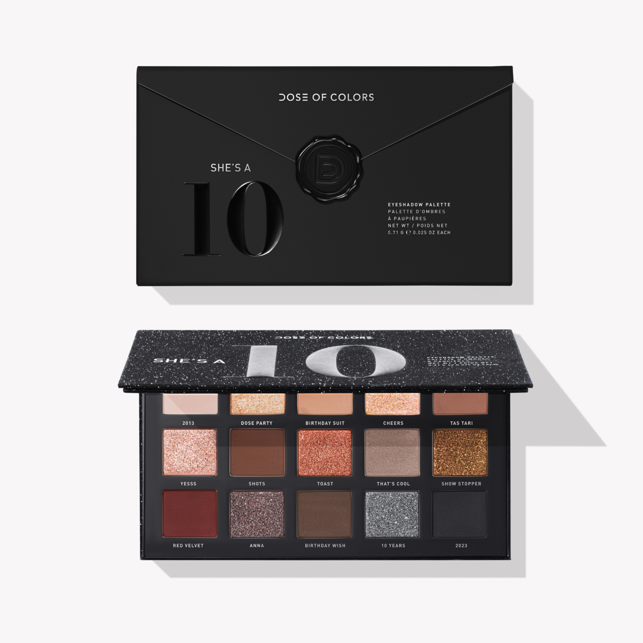 SHE'S A 10 EYESHADOW PALETTE – Dose of Colors
